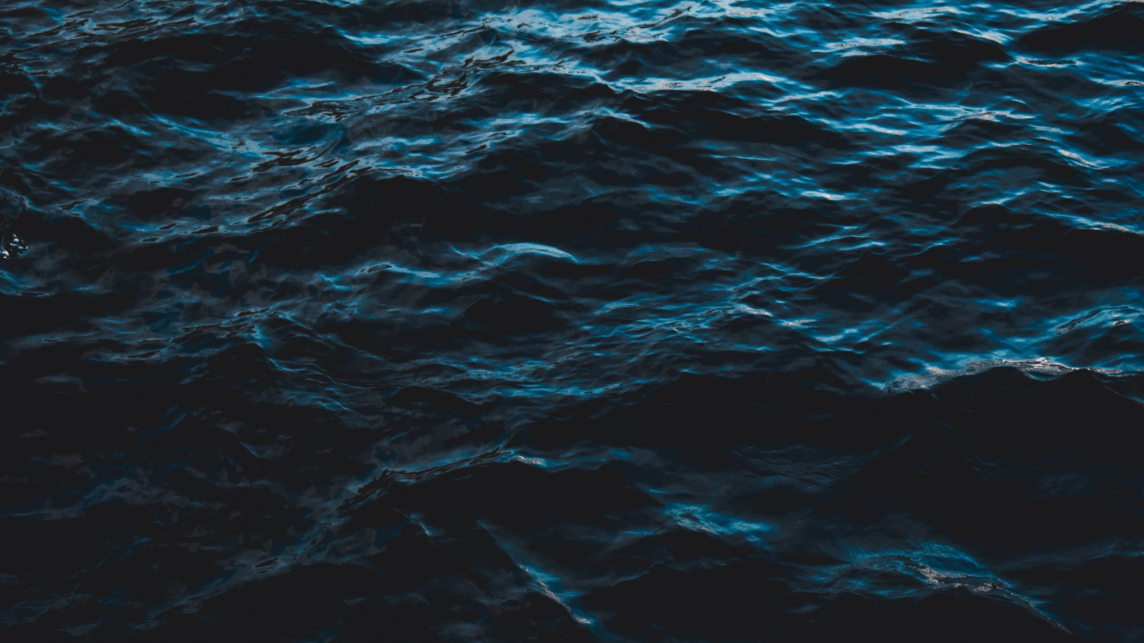Wallpaper Water, Blue, Ocean, Sea, Aqua, 4K Ultra HD Background ...
