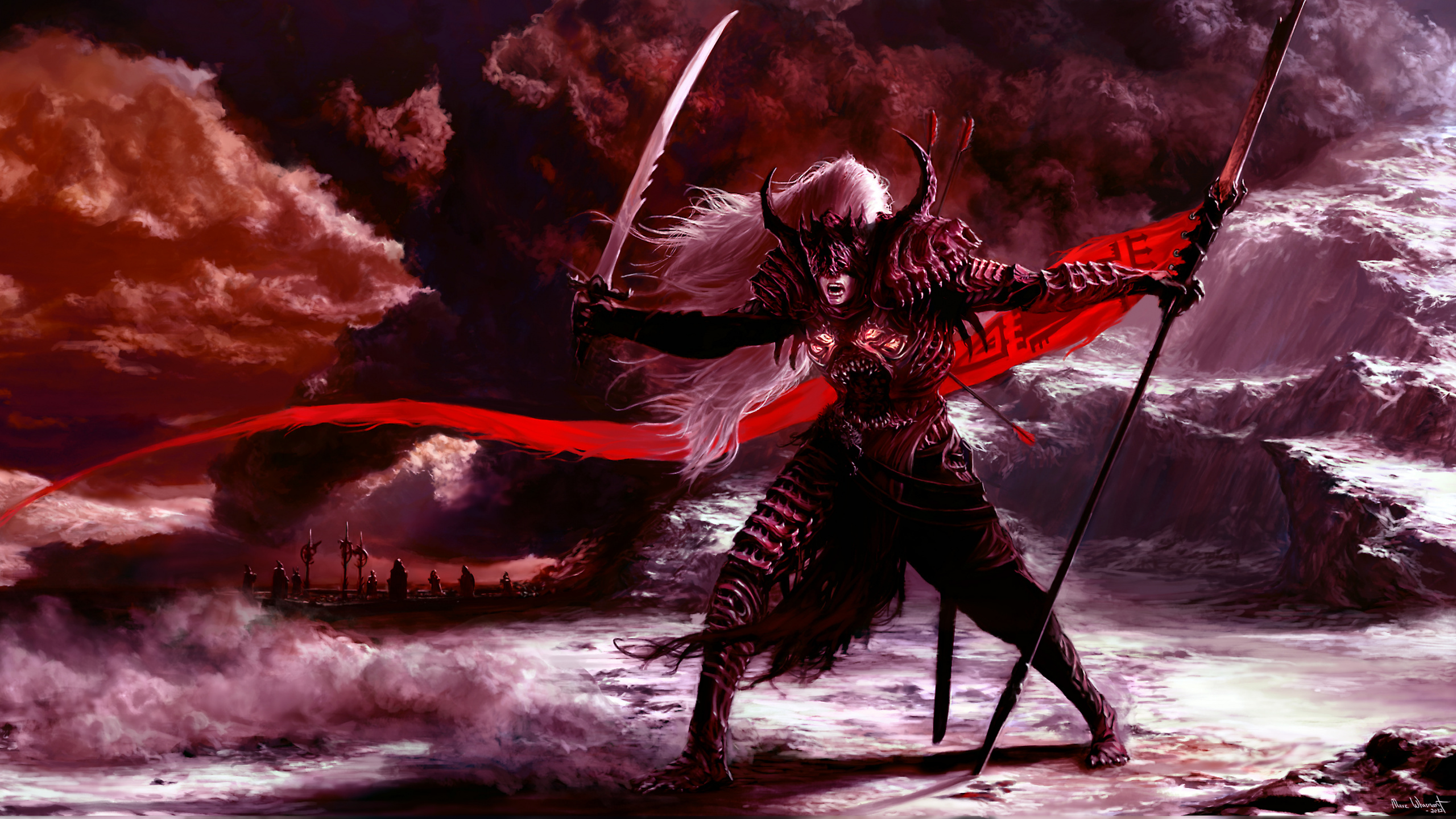 Wallpaper Red Haired Male Anime Character, WQHD, QHD, 16:9 Background ...
