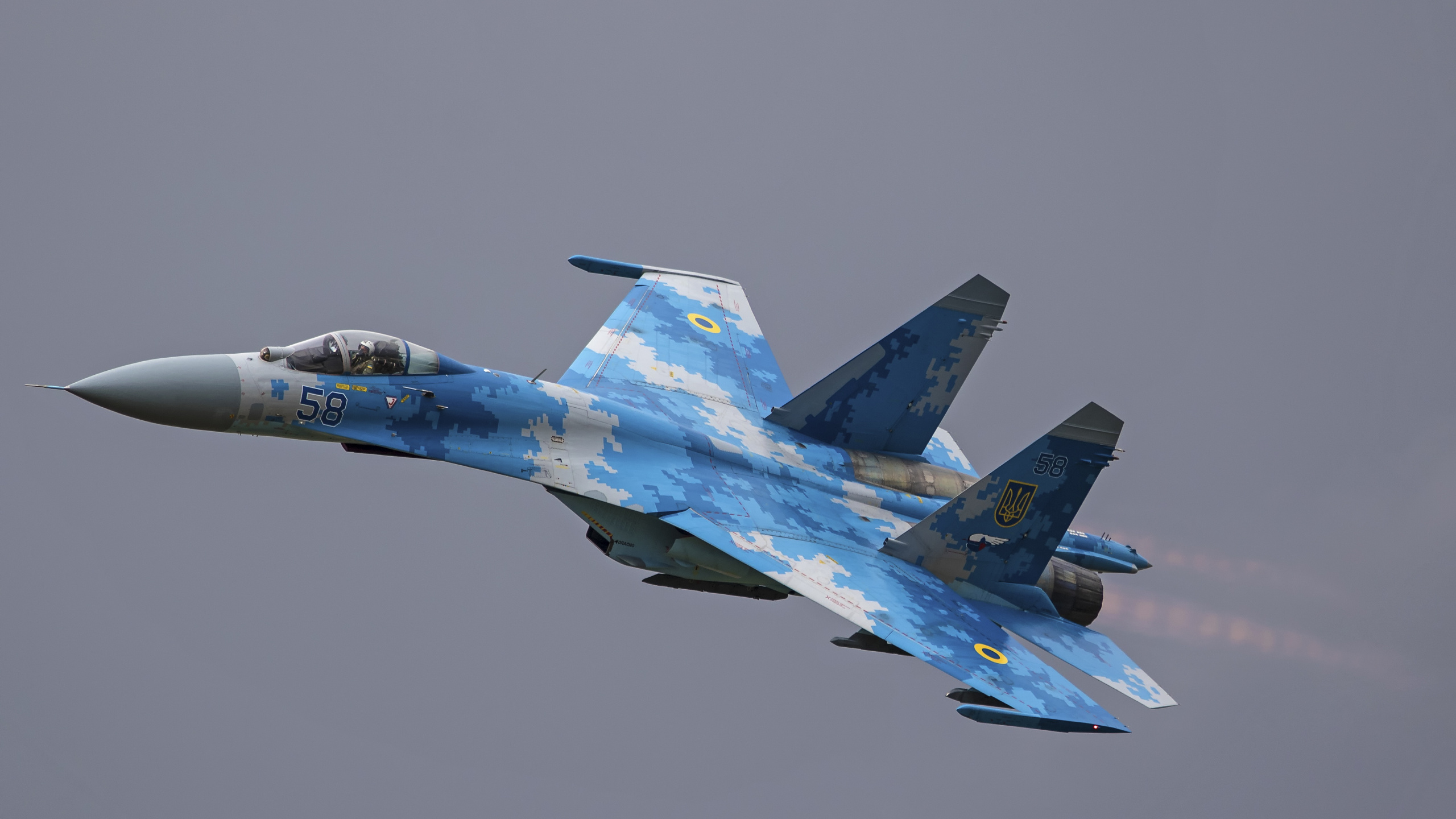 Wallpaper Blue and Yellow Jet Plane, WQHD, QHD, 16:9 Background ...