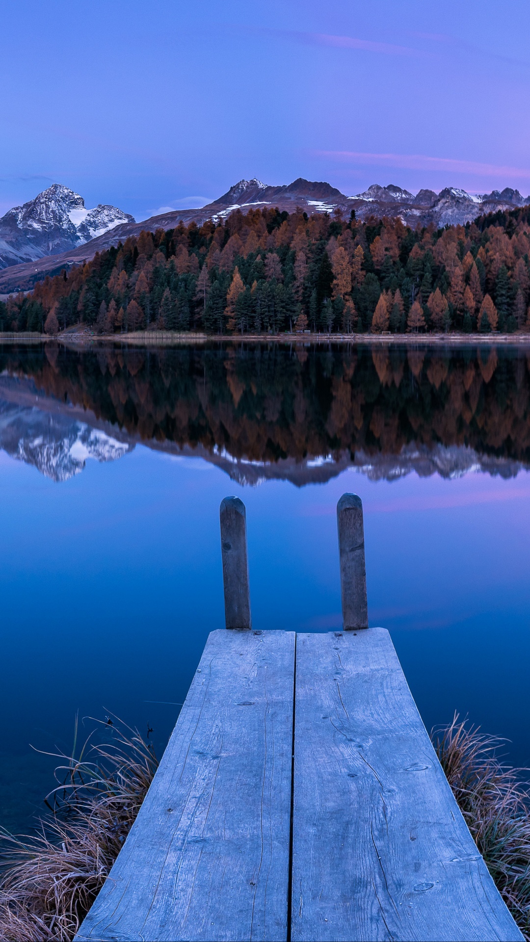 Reflection, Lake of Staz, Lake Sils, Saint Moritz, Mountain Wallpaper ...