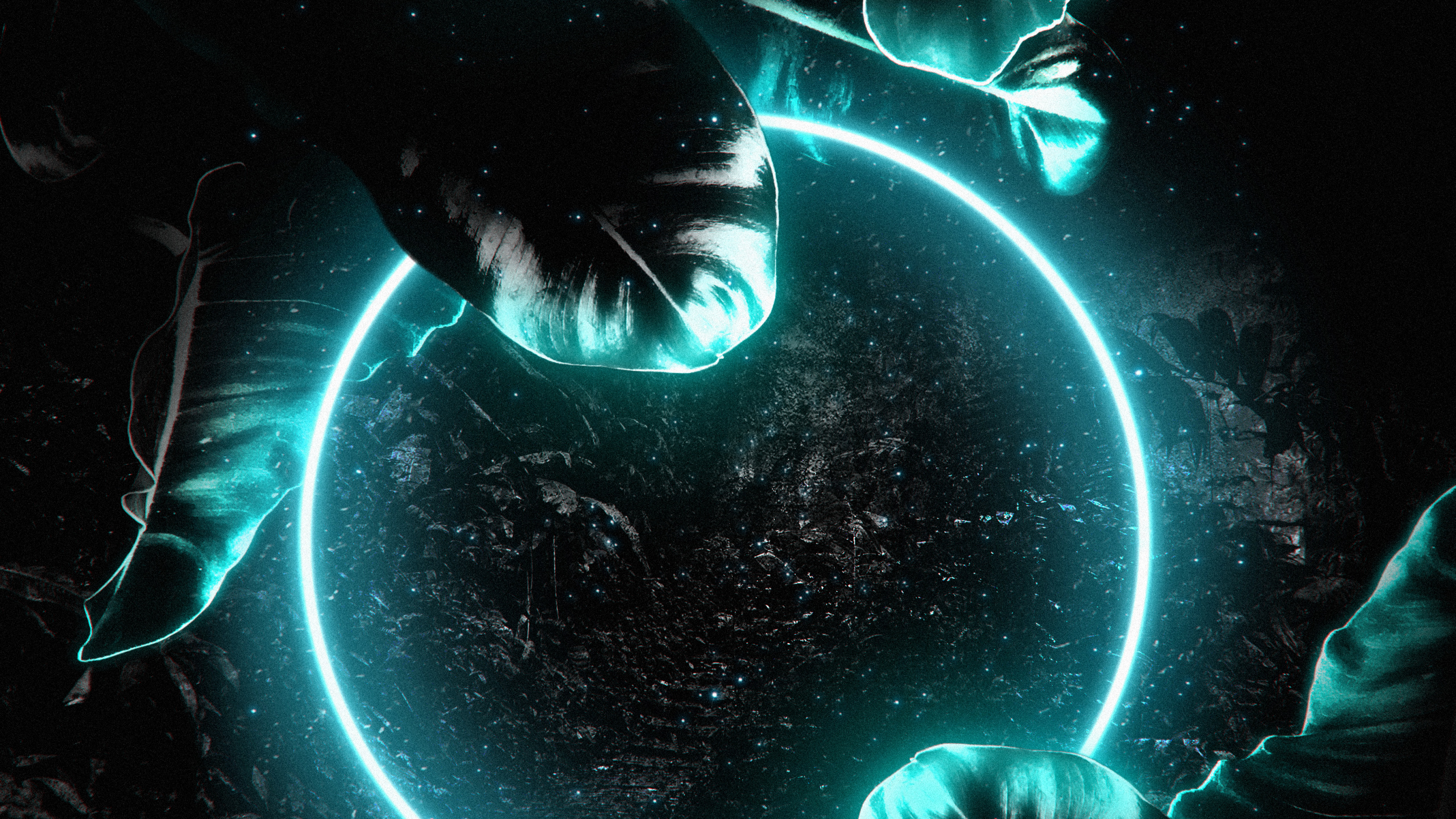 Wallpaper Capcut, Art, Electric Blue, Space, Darkness, WQHD, QHD, 16:9 ...