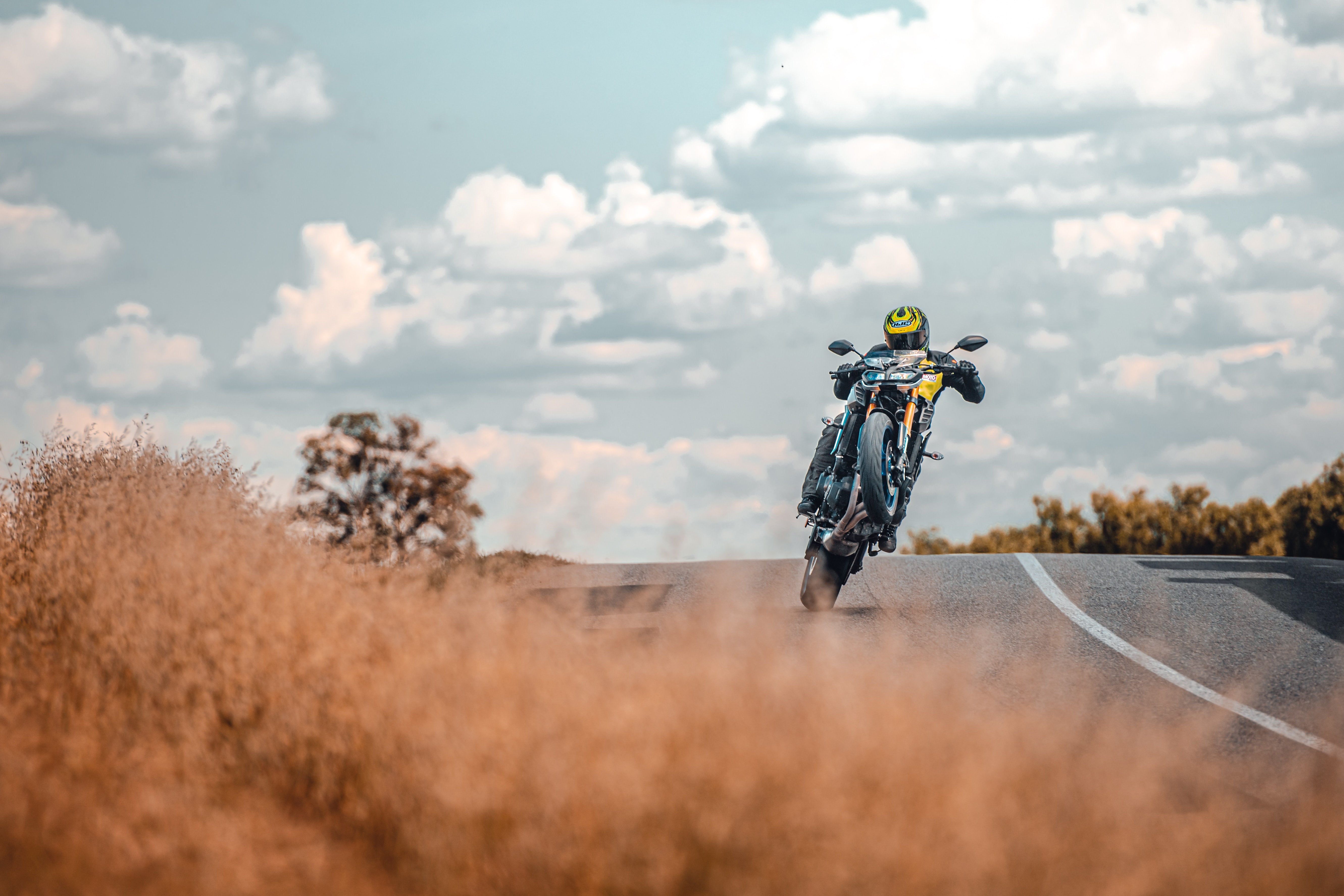 Wallpaper Man in Black Jacket Riding Motorcycle on Road During Daytime ...