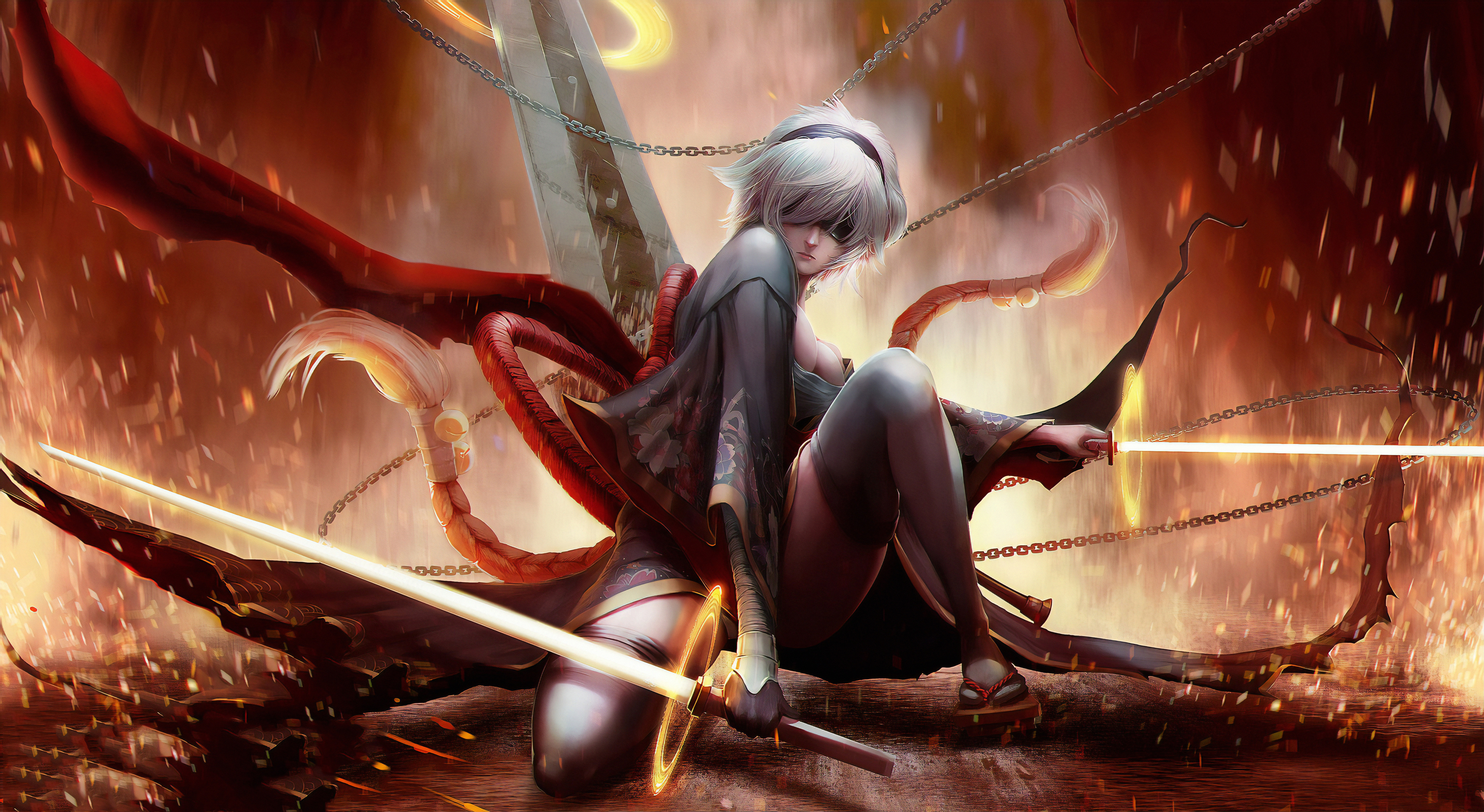Wallpaper Nier Automata, Nier, Keiichi Okabe, Demon, Supernatural ...
