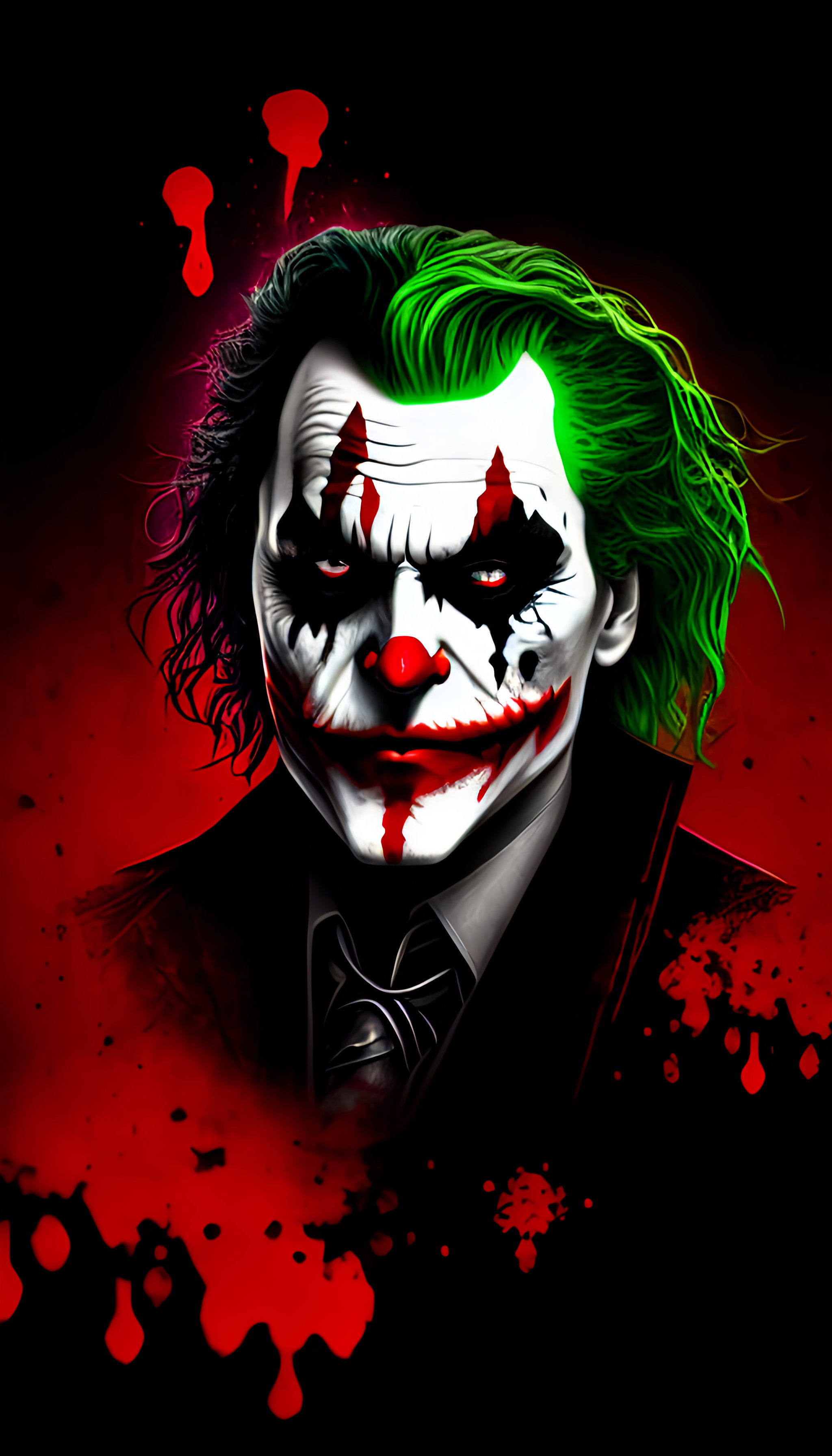 Wallpaper Joker, Red, Art, Graphics, Darkness, Background - Download ...