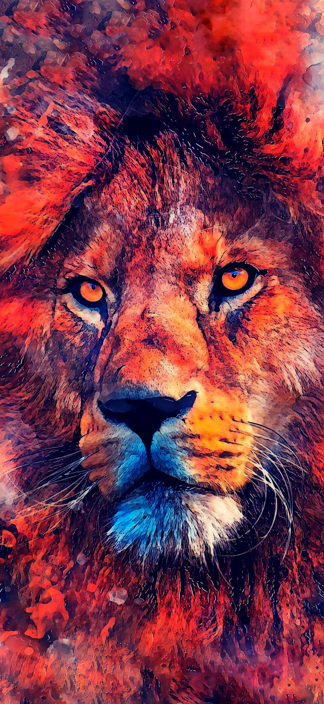 Wallpaper Lion, Painting, Paint by Number, Watercolor Painting ...