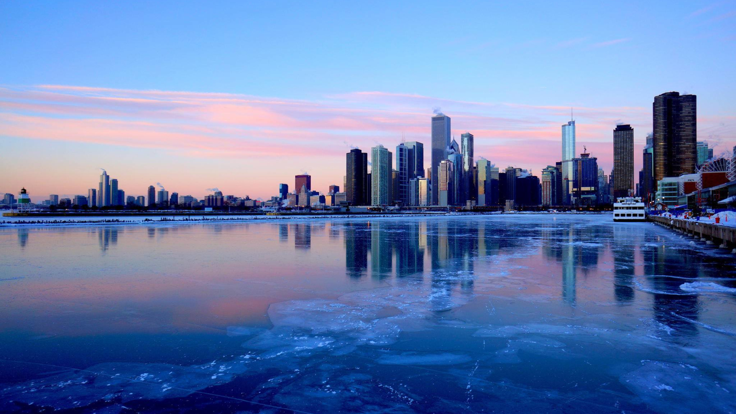 Wallpaper City Skyline Across Body of Water During Daytime, Background ...