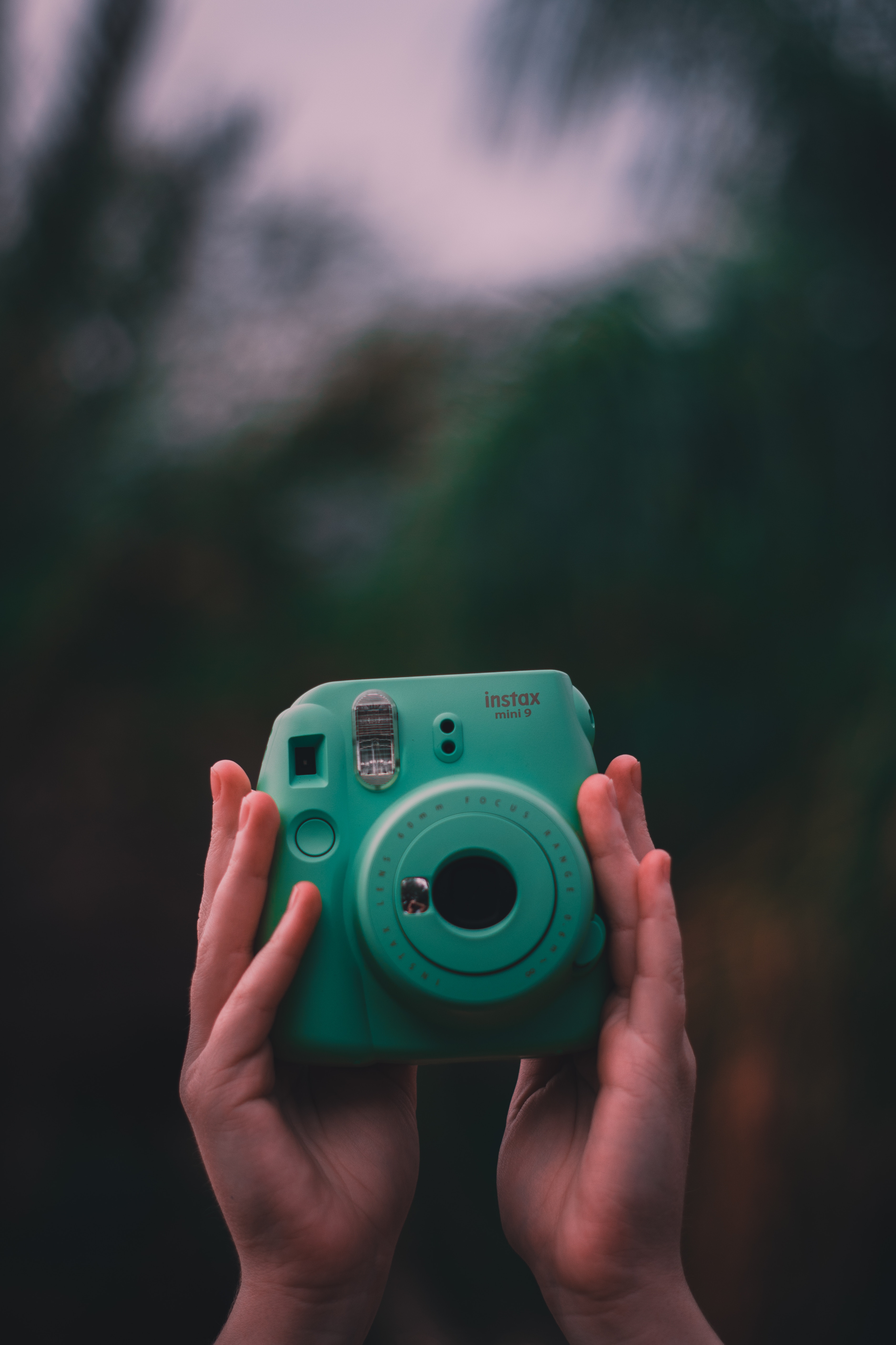 Wallpaper Person Holding Green Point and Shoot Camera, Background ...