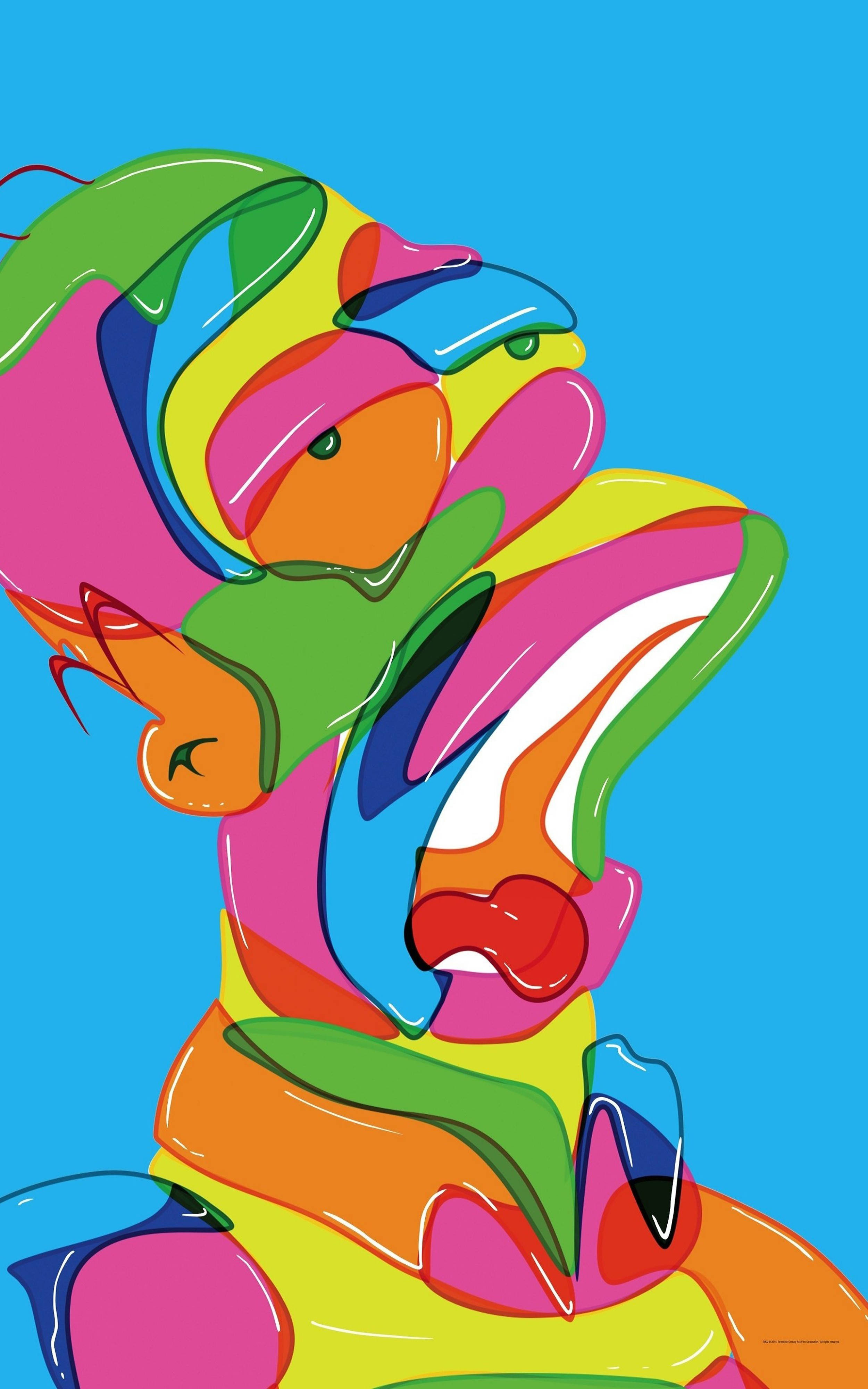 Kostenlose Hintergrundbilder Homer Simpson Bunt, Homer Simpson, Bart ...