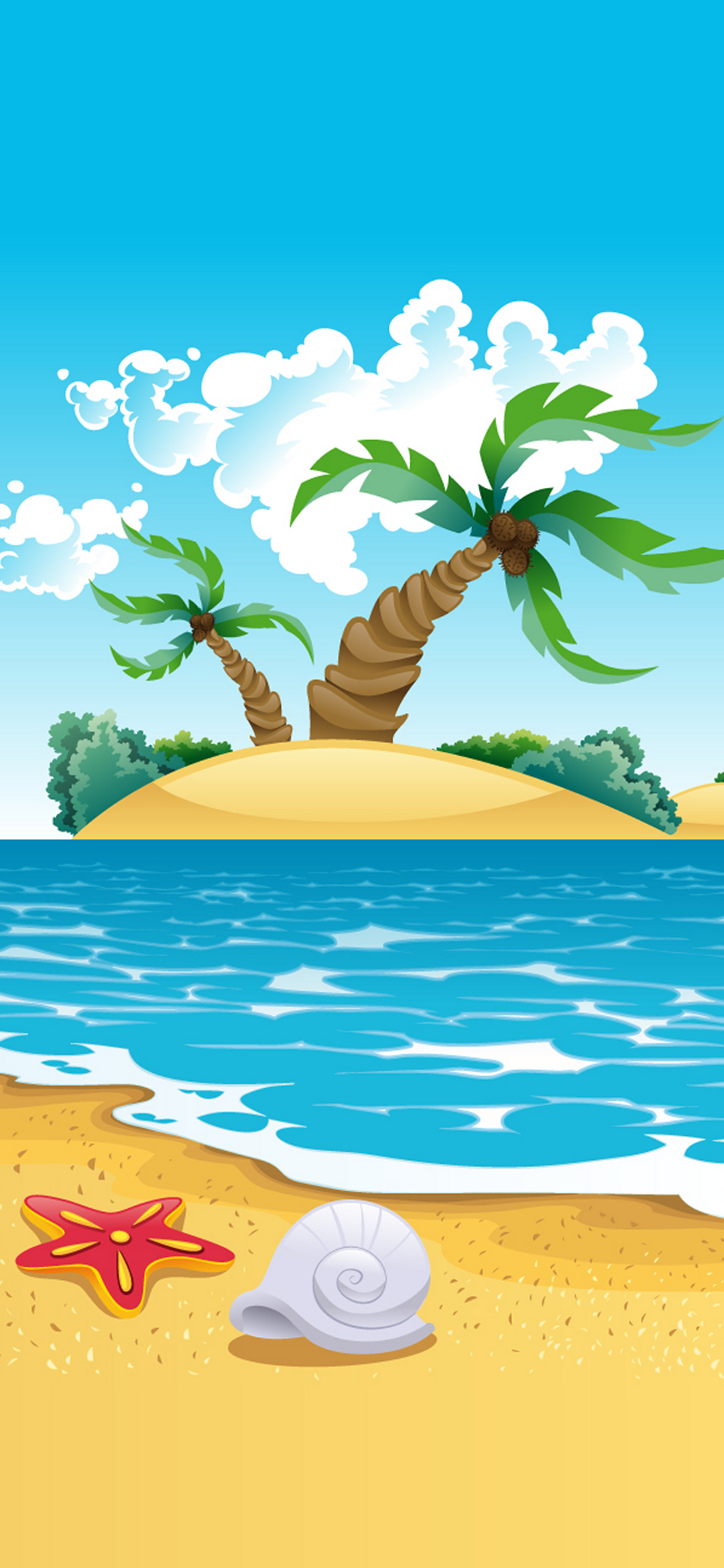 Wallpaper Sea for Kids, Beach, Sea, Seashell, Coast, Background ...