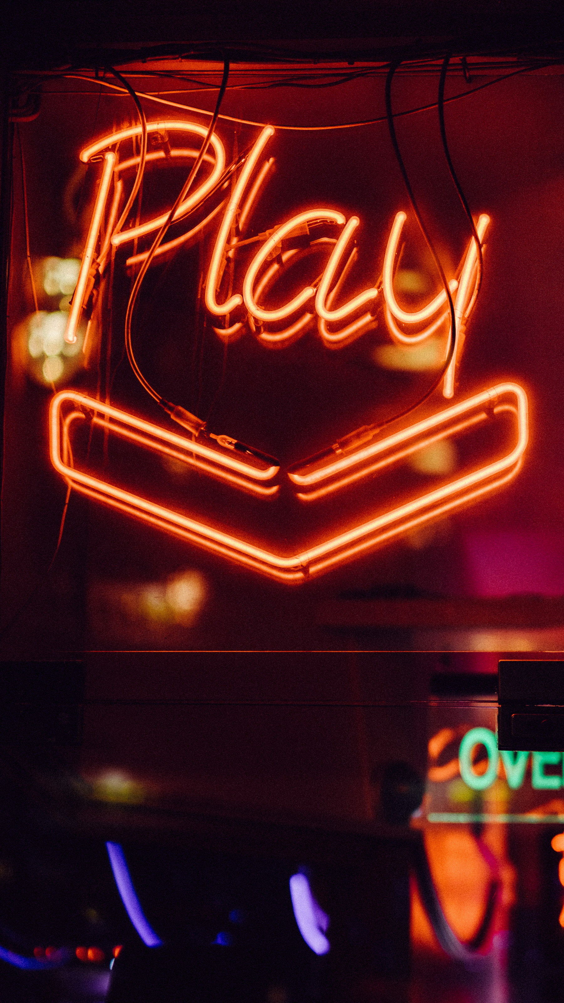 Orange Neon Wallpaper