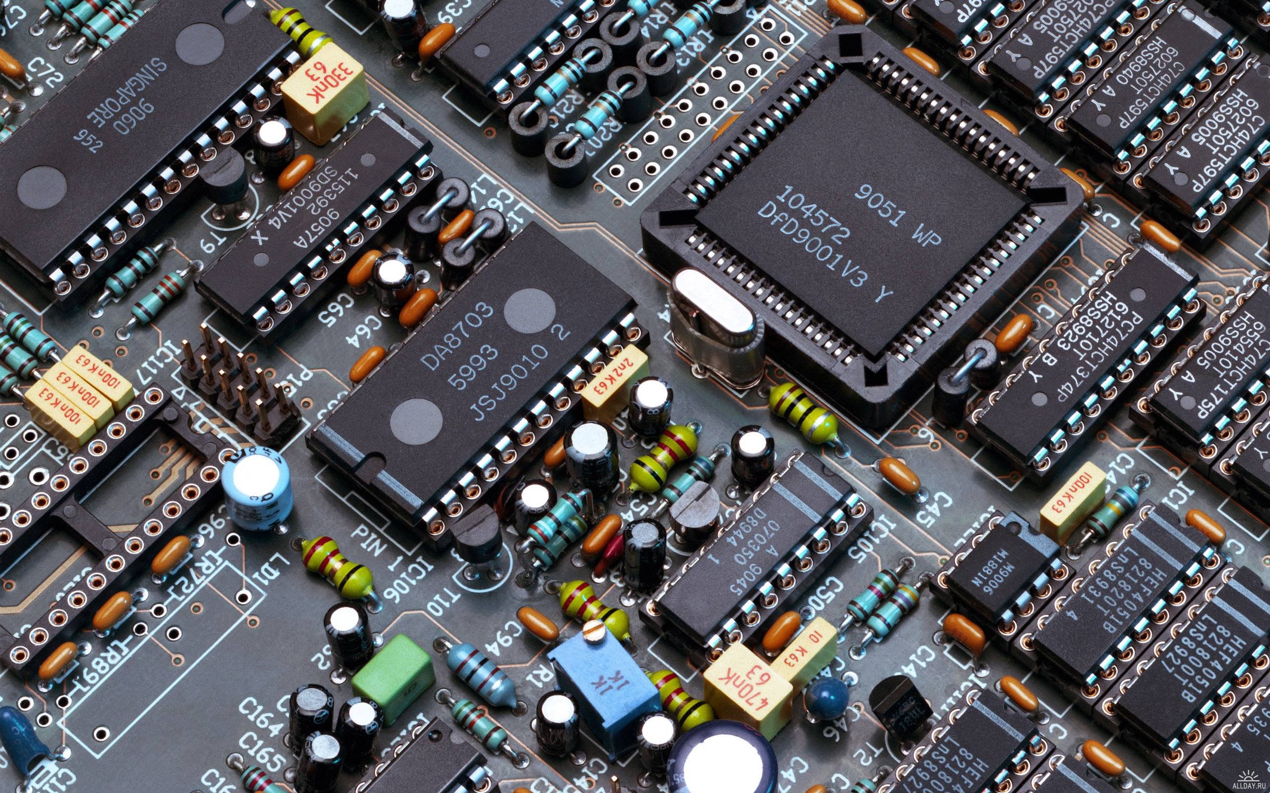 Electronics Circuit Wallpaper Hd