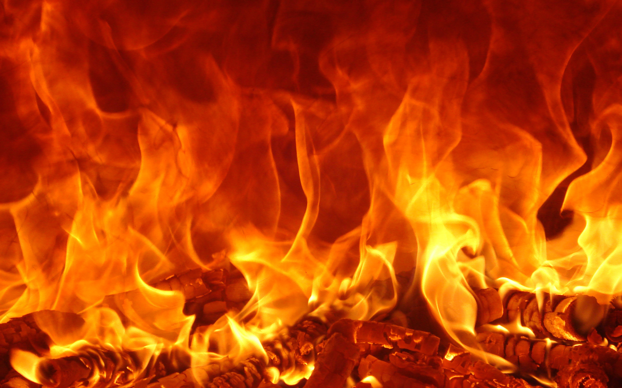 burning wallpaper