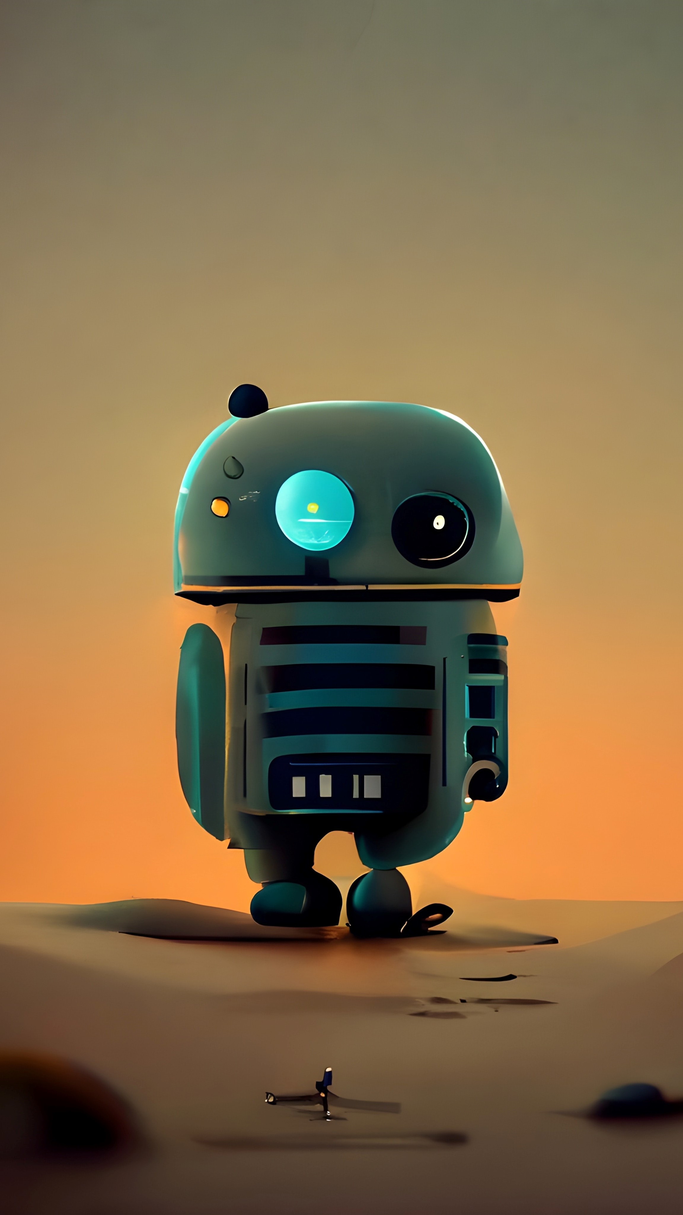 Cute Robot Wallpaper