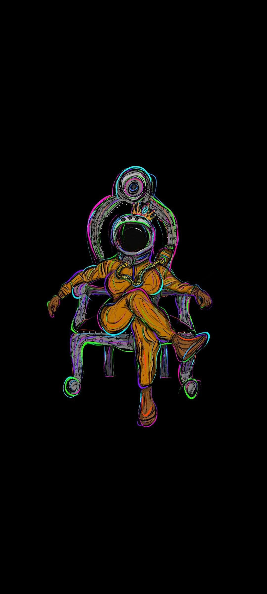 dark psychedelic wallpaper iphone