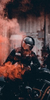Wallpaper Smoke Rider, Motorcycle Helmet, Cars, Motorcycle, Light ...