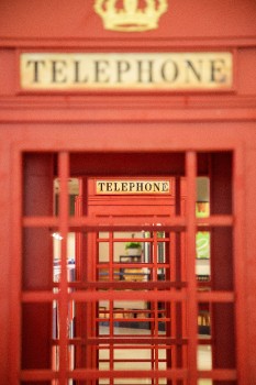 Wallpaper Red Wooden Telephone Booth With Red Wooden Frame, Background ...