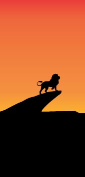 Wallpaper Simba, Lion, Dusk, People in Nature, Sunset, Background ...