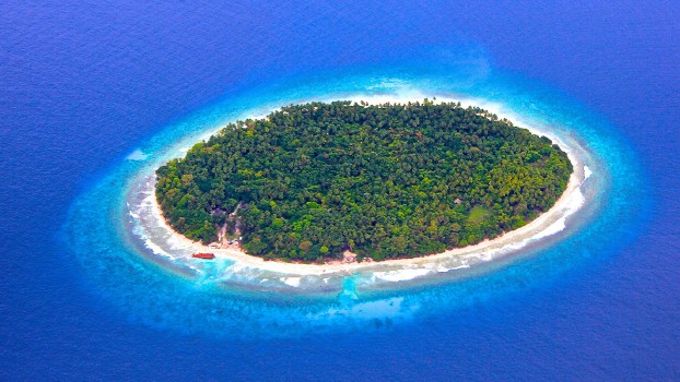 Wallpaper Aerial View of Island During Daytime, Background - Download ...