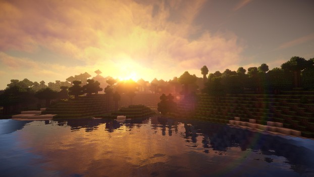 Wallpaper Minecraft, Reflection, Nature, Water, Cloud, Background ...