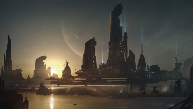 Wallpaper City Skyline During Night Time, 4K Ultra HD Background ...