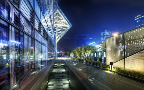Wallpaper Gray Concrete Road Near Building During Night Time ...