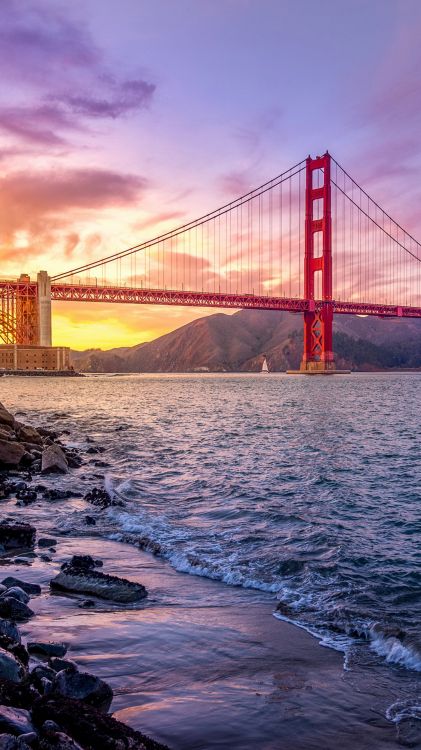 Les Fonds D’écran Golden Gate Bridge, Batterie Spencer, Colline de ...