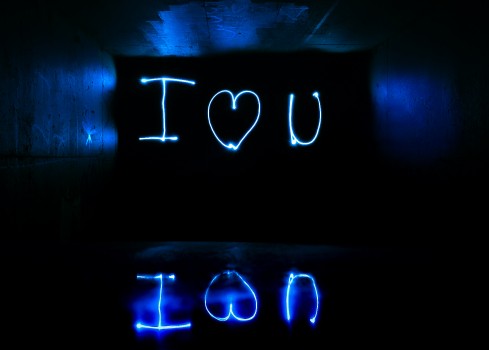 Wallpaper Blue, Neon, Light, Electric Blue, Text, Background - Download ...