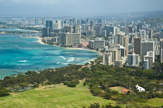 Wallpaper Aerial View of City Buildings Near Body of Water During ...