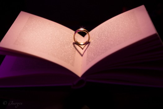 Wallpaper Silver Ring on White Book Page, Background - Download Free Image