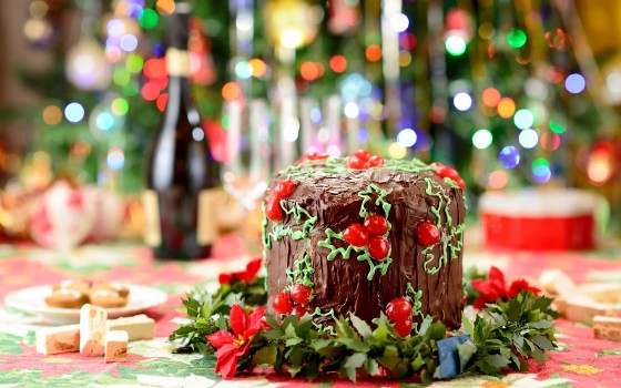 Wallpaper Christmas Cake, Chocolate Cake, Cake, Christmas Day, Dessert ...